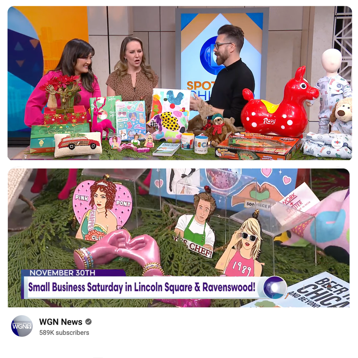 Small Business Saturday in Lincoln Square on WGN News – Urban General Store