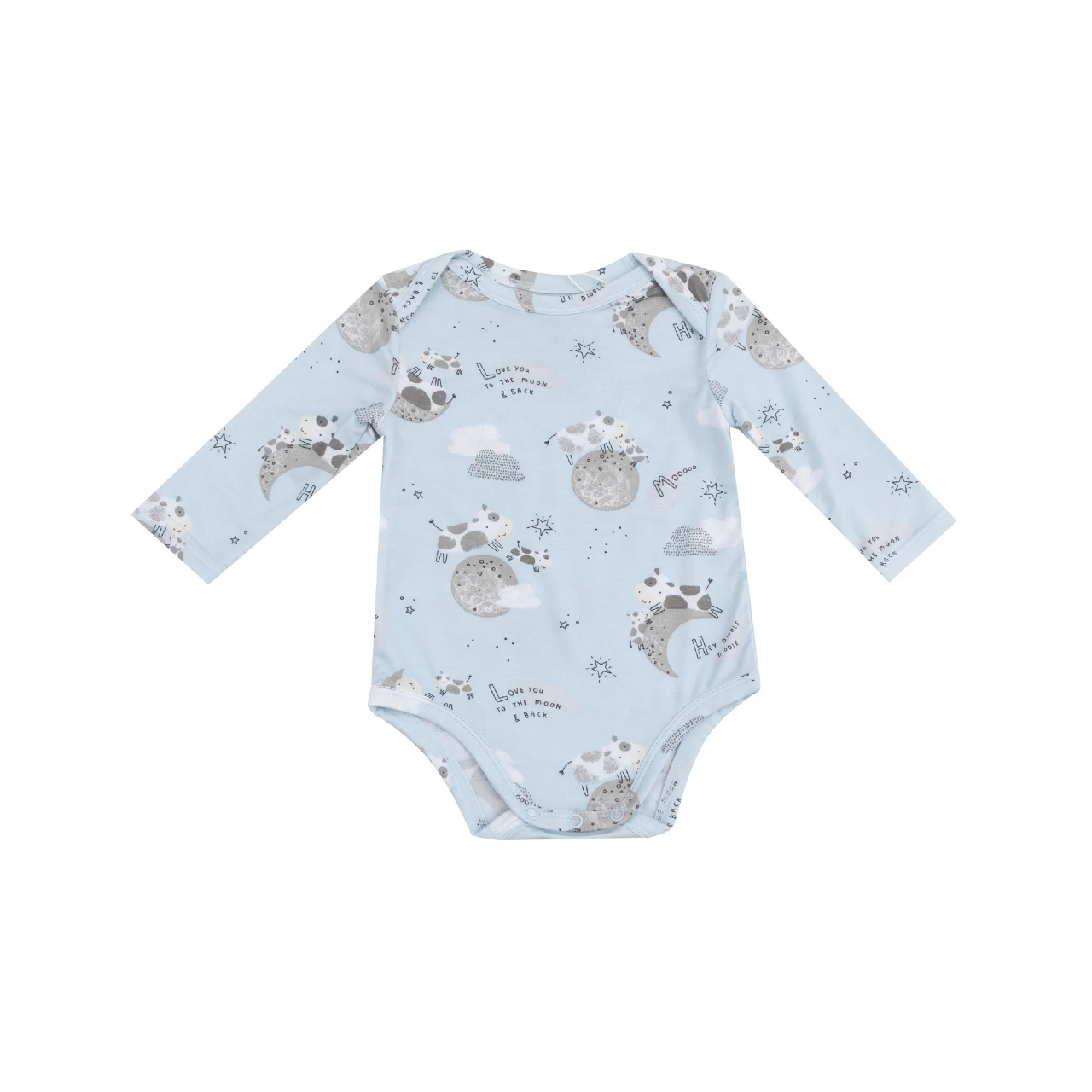 Short Sleeve Bodysuit Onesie - I Love You To The Moon Cows – Urban ...