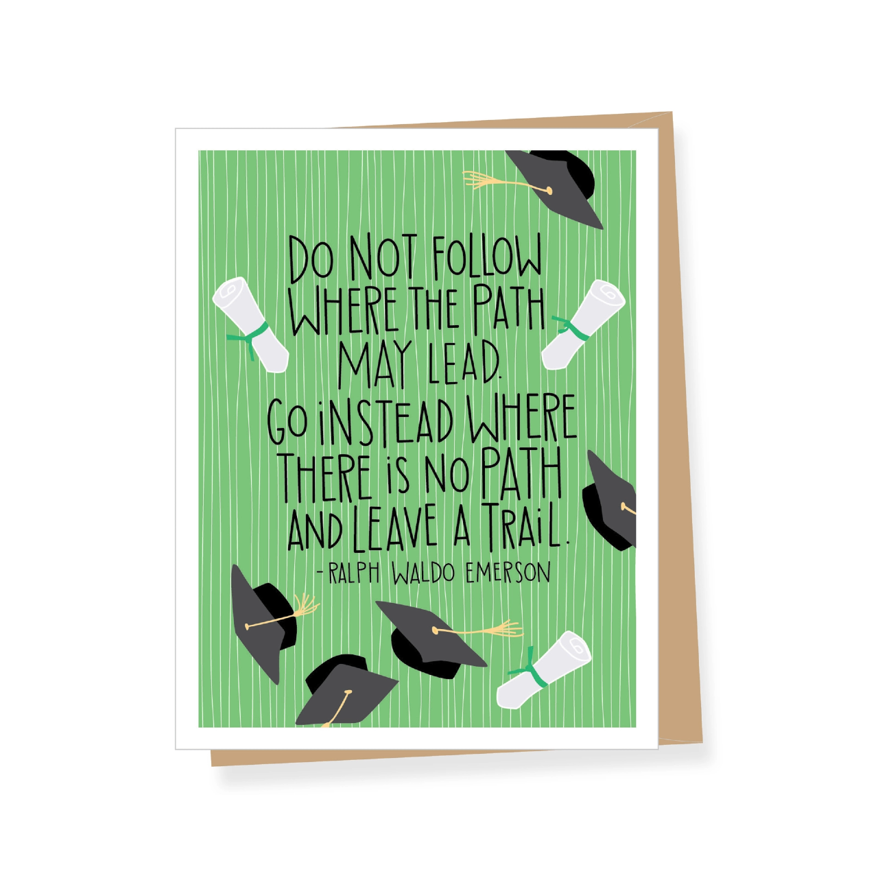 Ralph Waldo Emerson Quote Graduation Card – Urban General Store