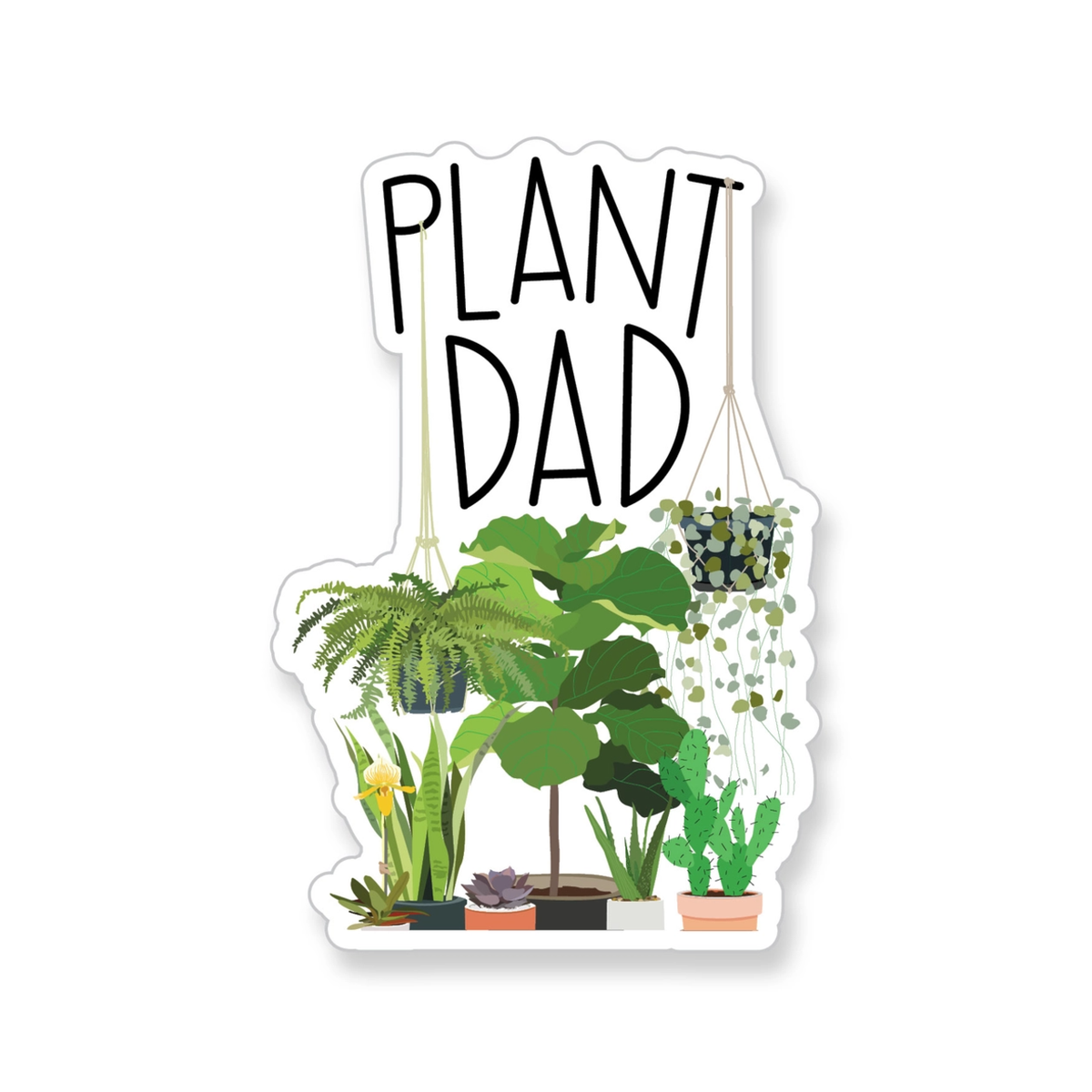 Plant Dad Lush Houseplants Sticker – Urban General Store