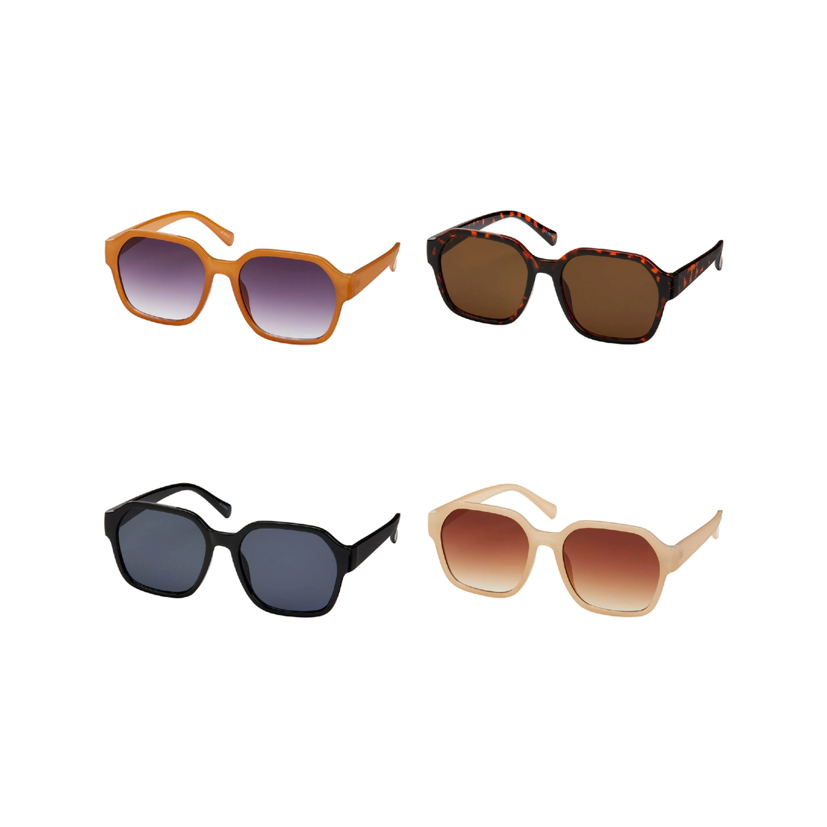 Rose Angled Oversized Sunglasses - Adult – Urban General Store