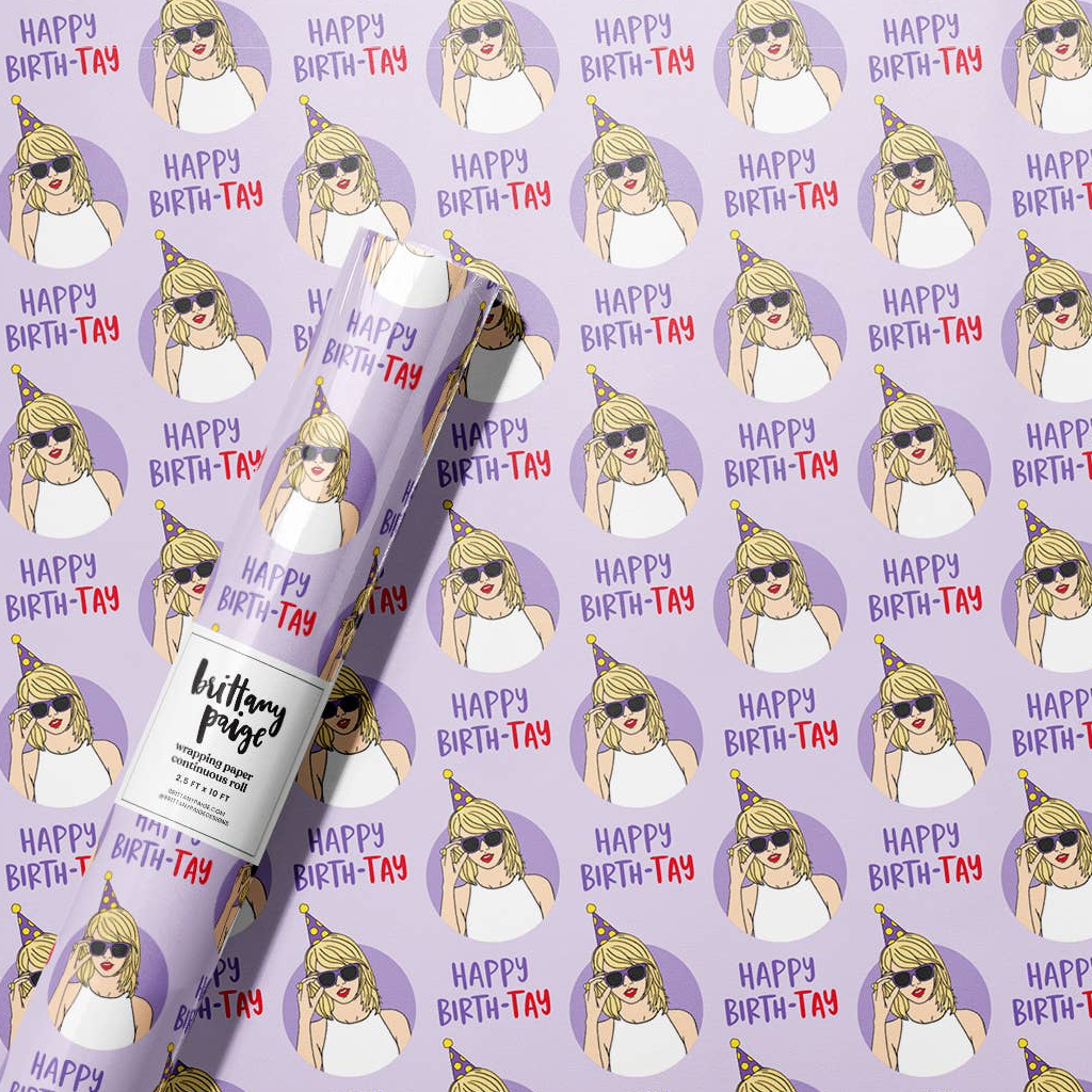 Happy Birth-Tay Gift Wrapping Paper Roll – Urban General Store