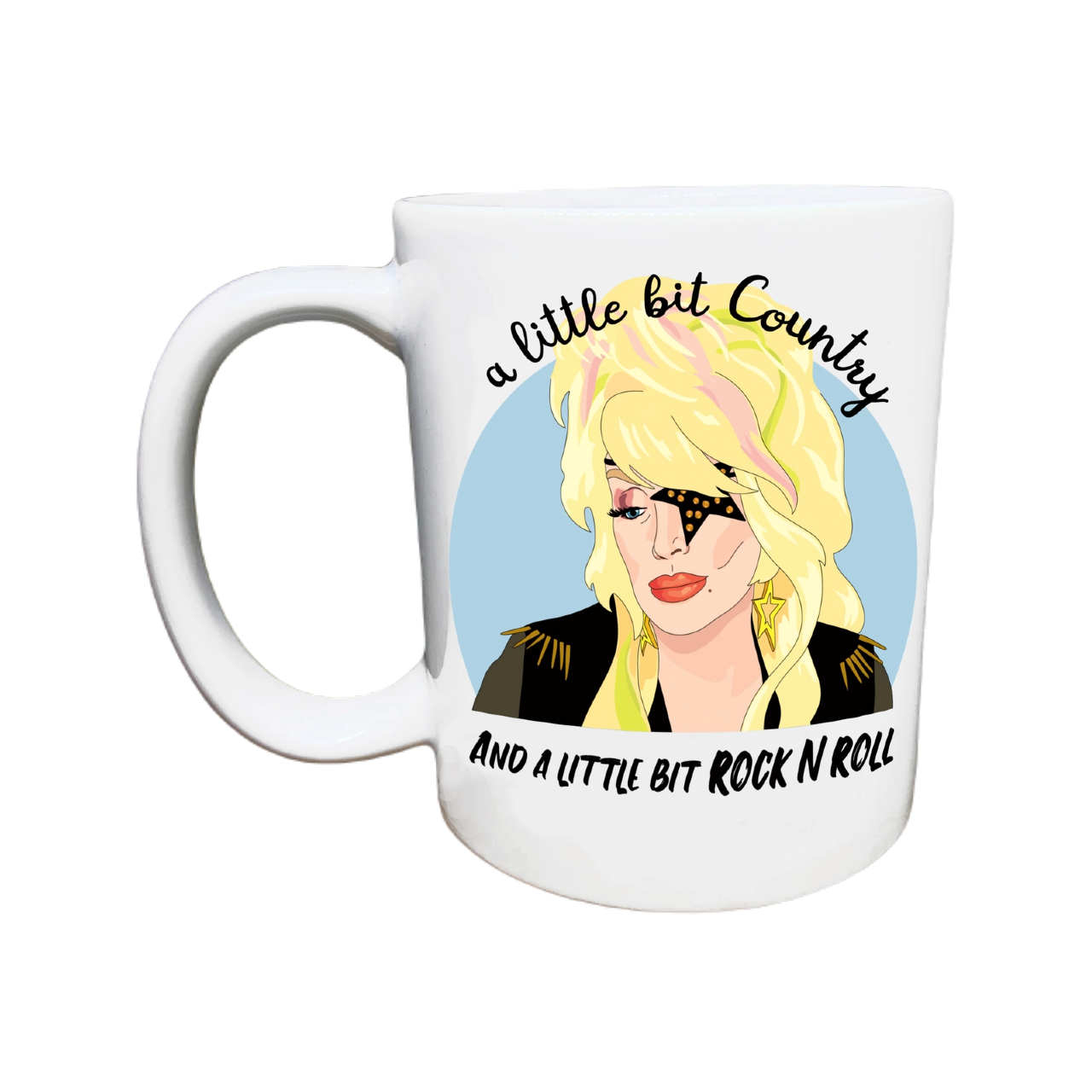 Dolly A Little Bit Country Rockstar Mug – Urban General Store