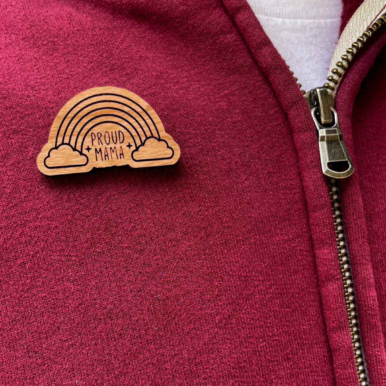 Proud Mama Wood Pin – Urban General Store