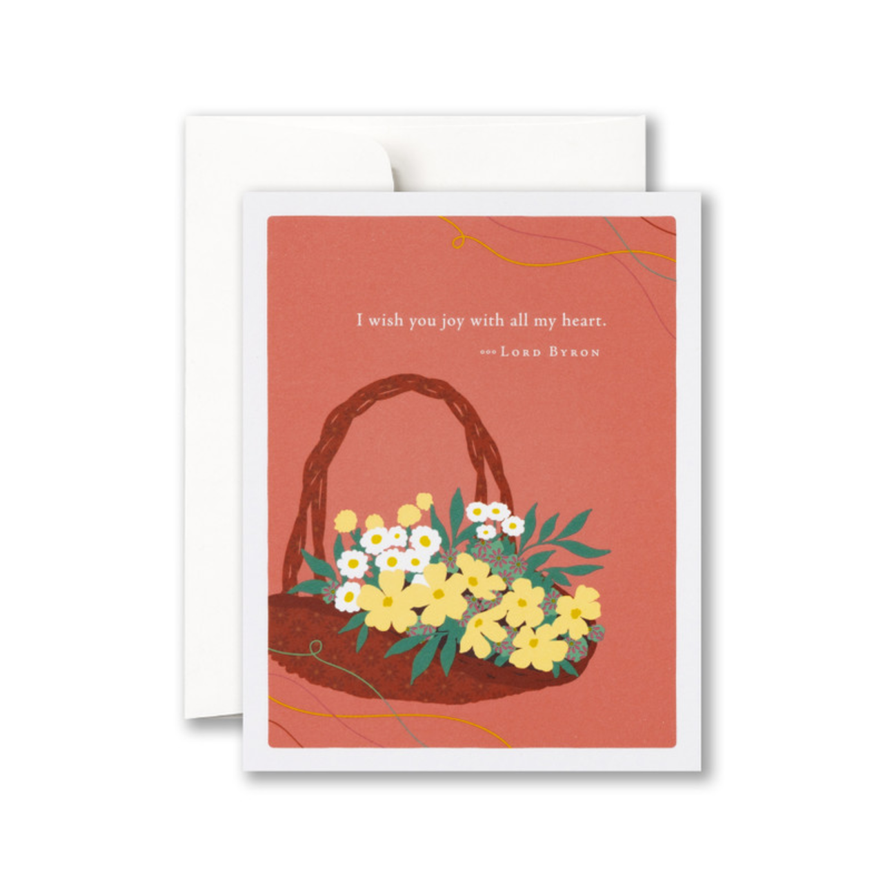 I Wish You Joy Flower Basket Birthday Card – Urban General Store