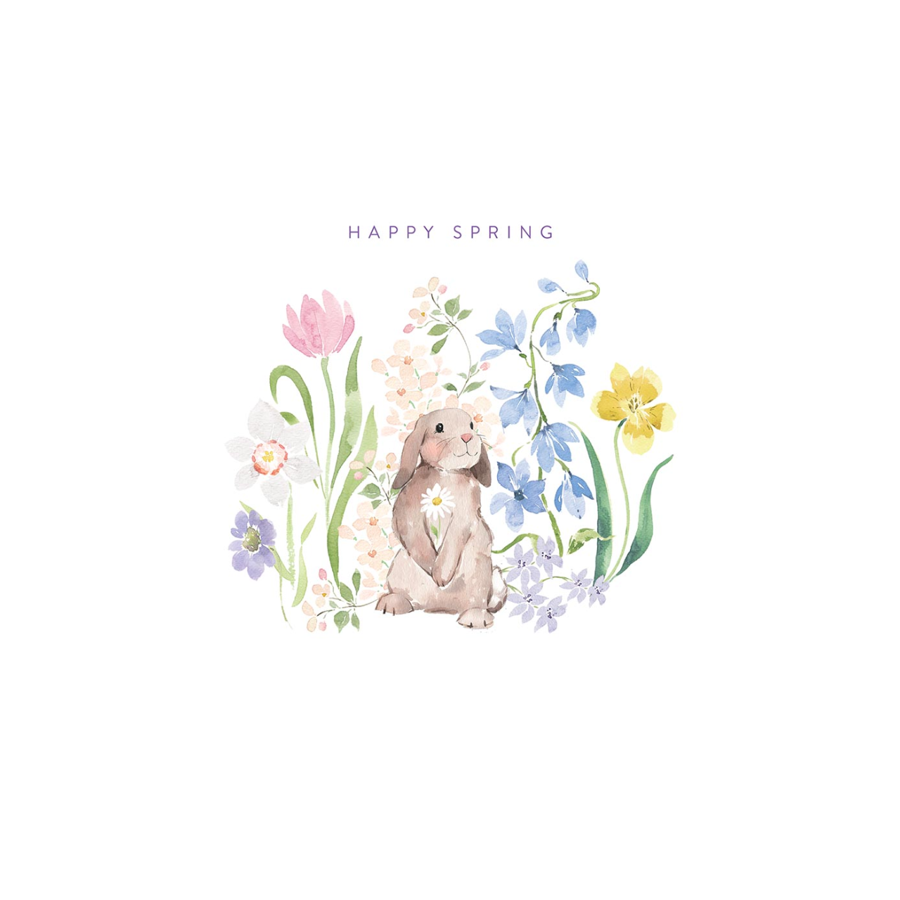 Bunny Holiday Daisy Easter Card – Urban General Store