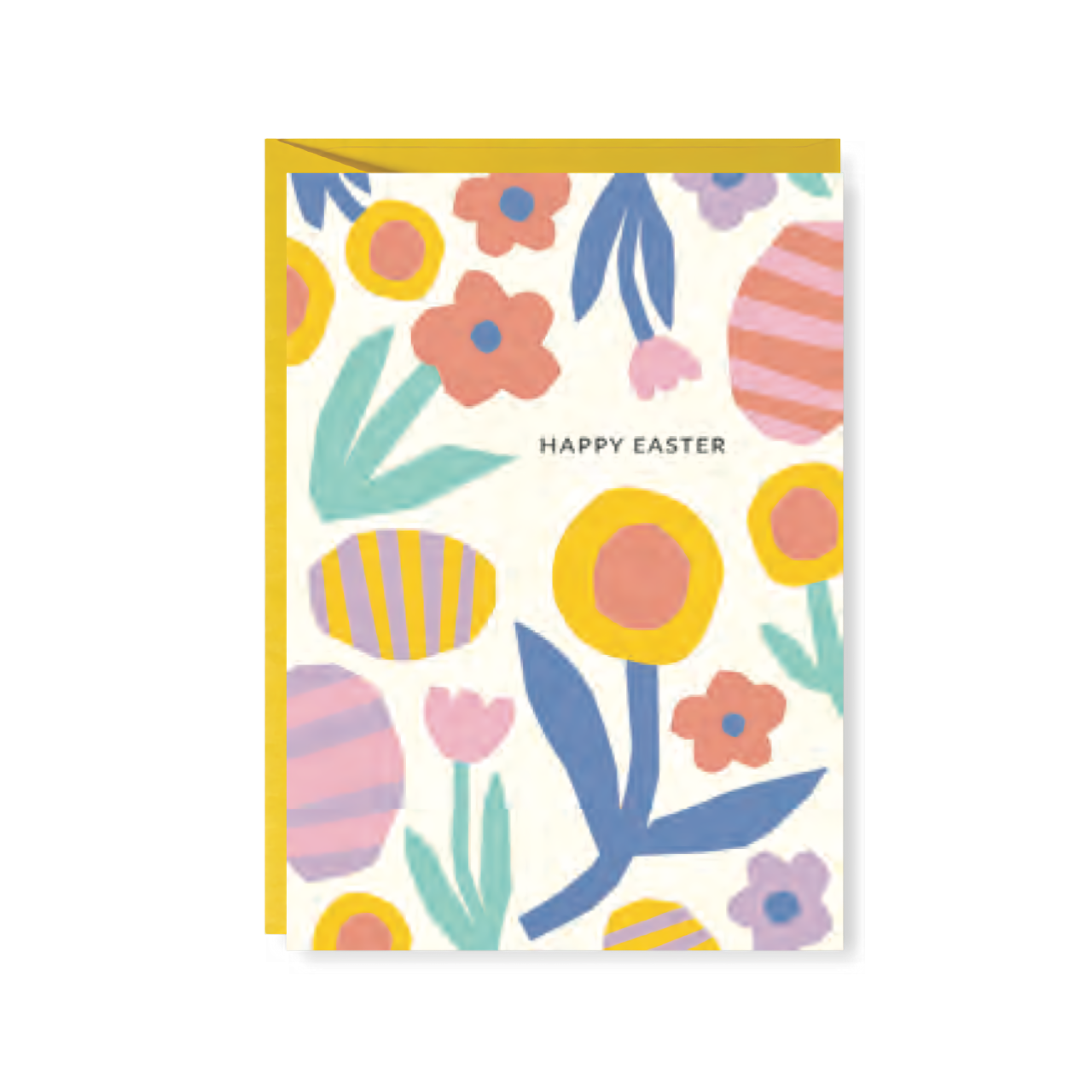 Striped Easter Eggs Easter Card – Urban General Store