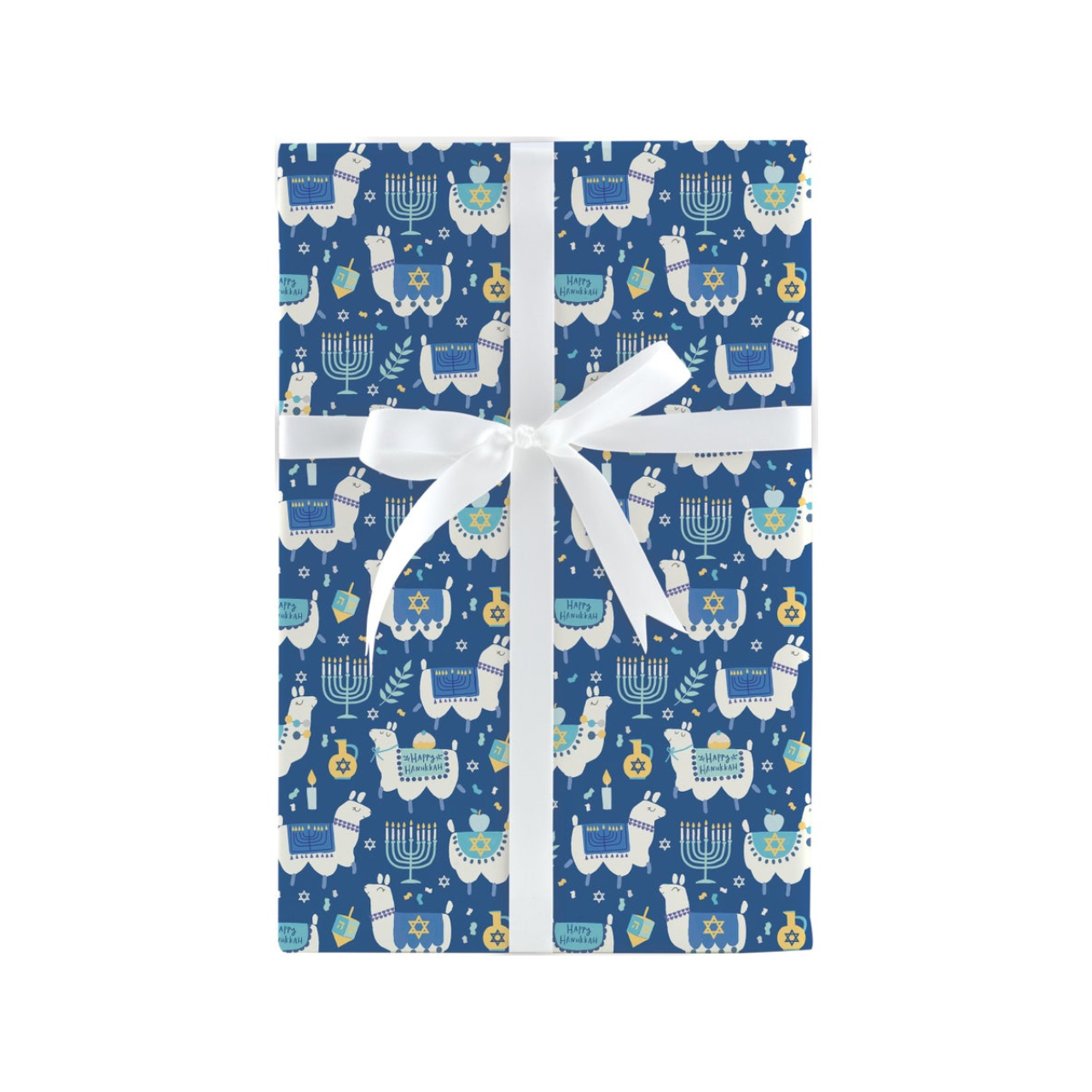 Happy Hanukkah - Llamas Jumbo Gift Wrap Roll – Urban General Store