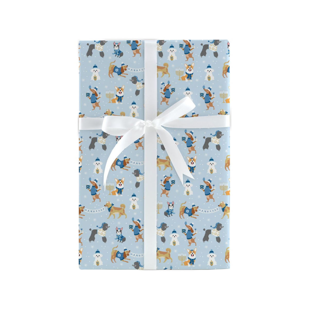 Happy Hanukkah - Pups Jumbo Gift Wrap Roll – Urban General Store