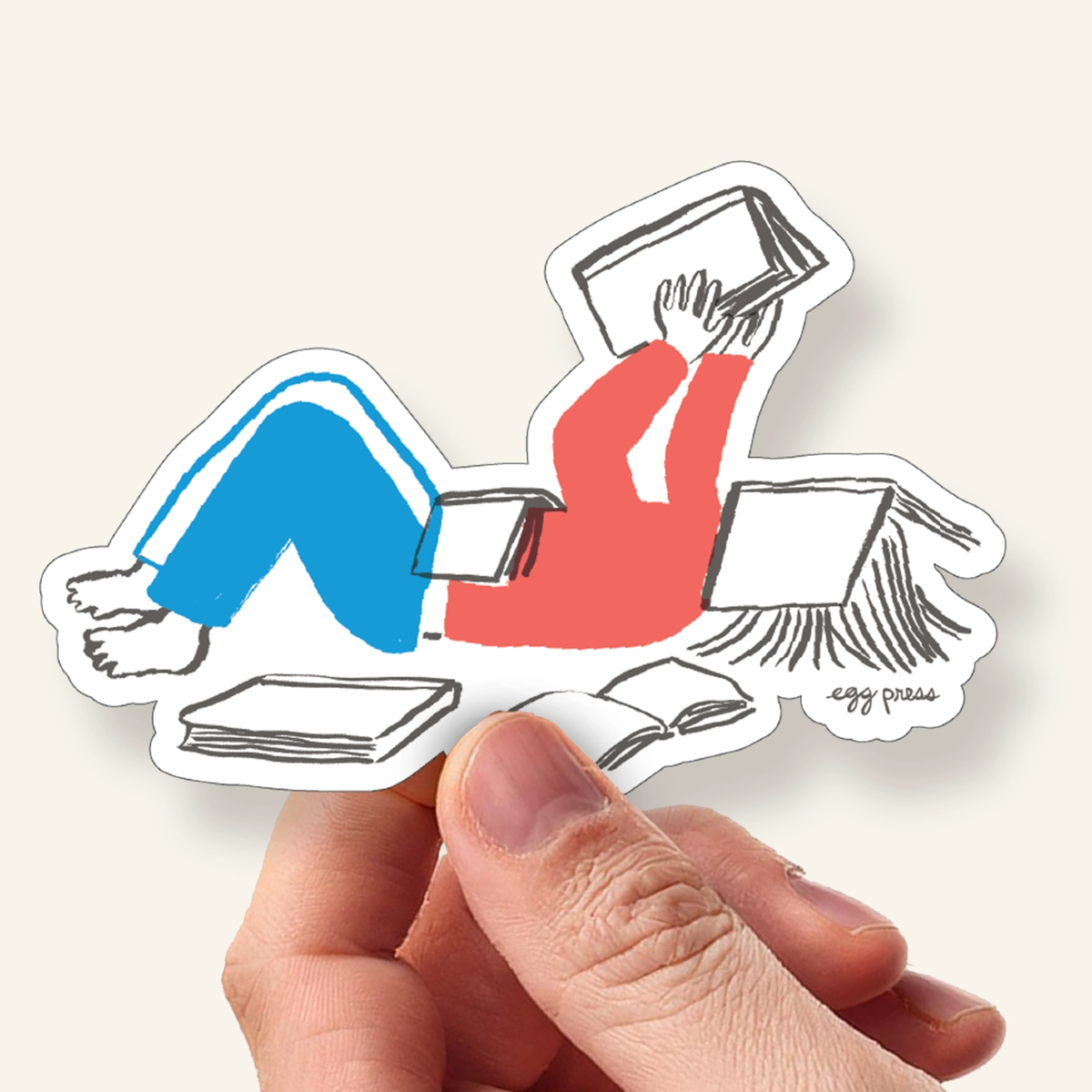 Book Lover Reader Sticker – Urban General Store