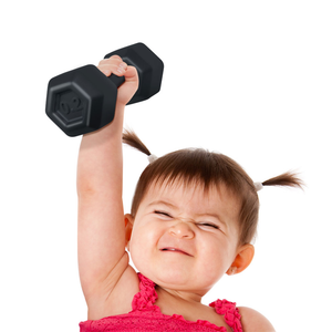 Buff Baby Dumbbell Baby Rattle from Fred & Friends – Urban General Store