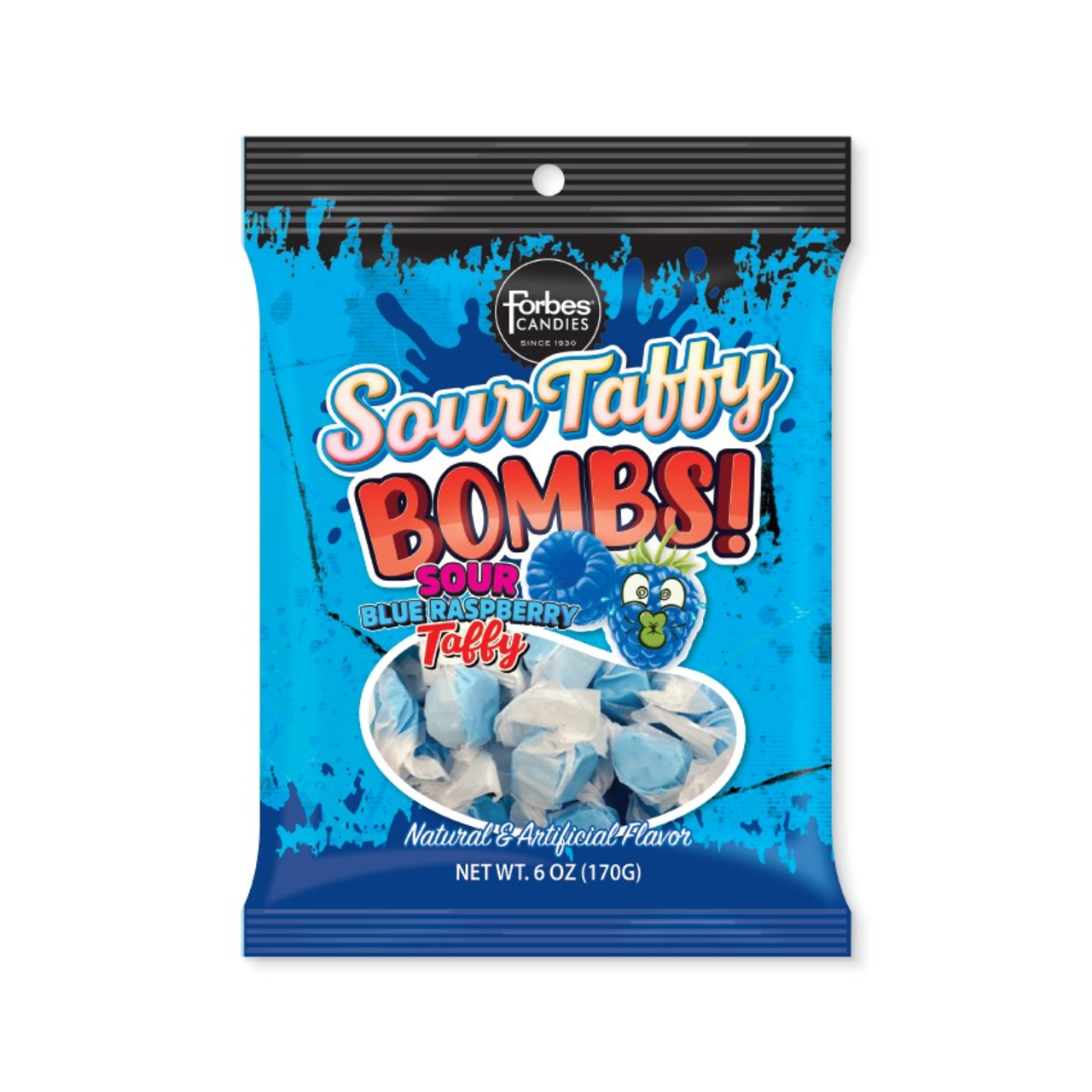Forbes Salt Water Taffy Sour Blue Raspberry Candy – Urban General Store
