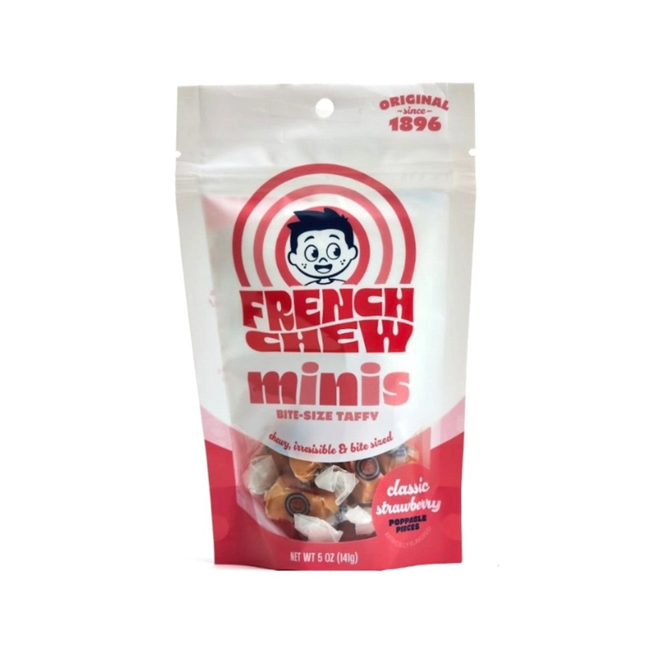 French Chew Minis Bite-Size Taffy Classic Strawberry Candy – Urban ...