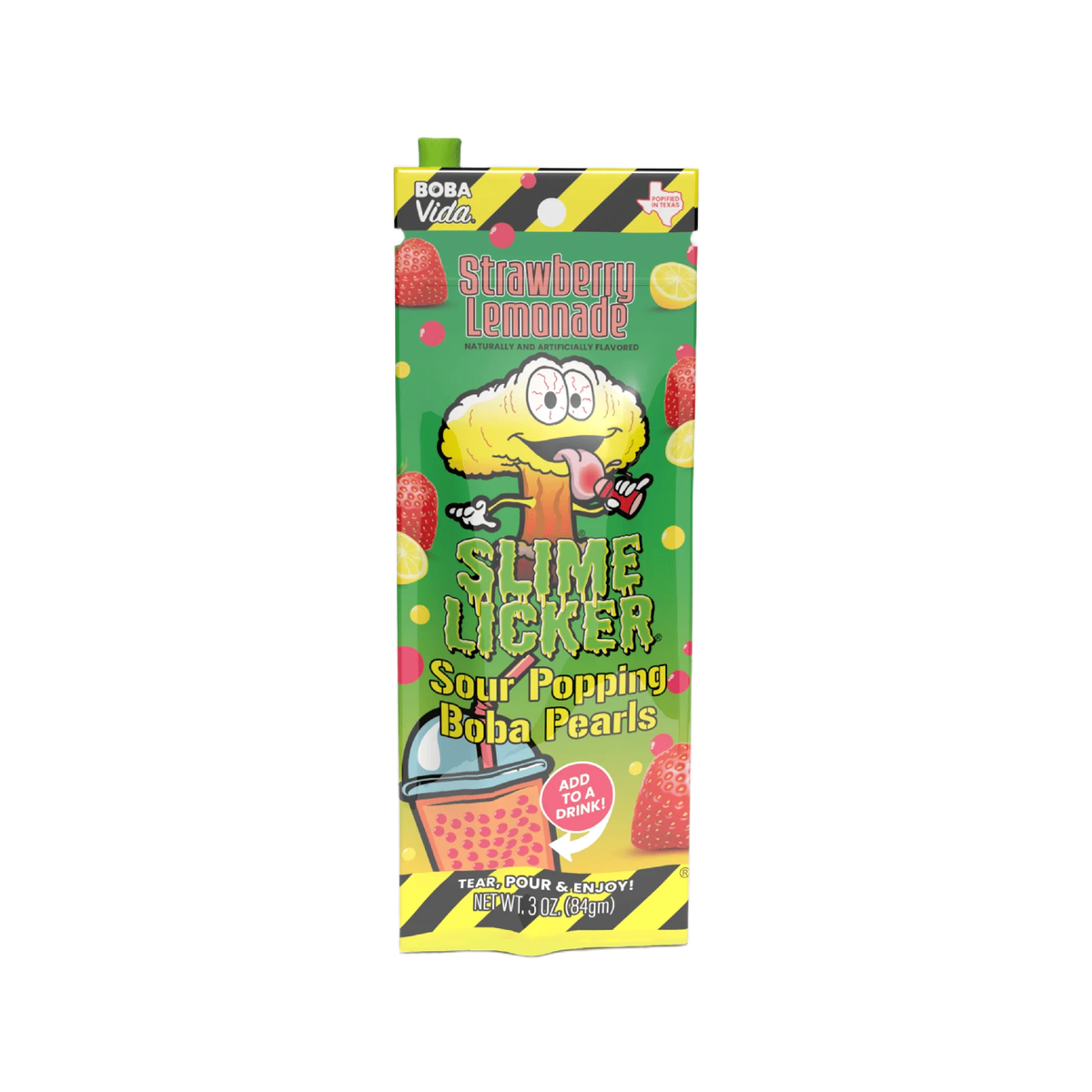 Strawberry Lemonade Toxic Waste Slime Licker Popping Boba – Urban ...
