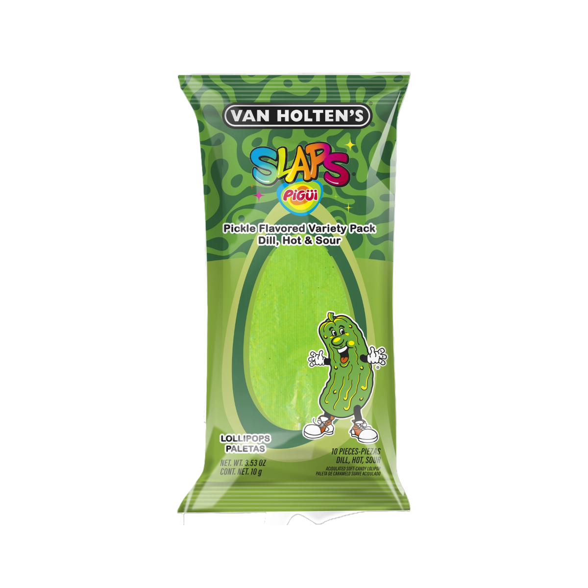 Van Holten's Slaps Foldable Lollipop Pickle Flavored Candy Variety Pac ...