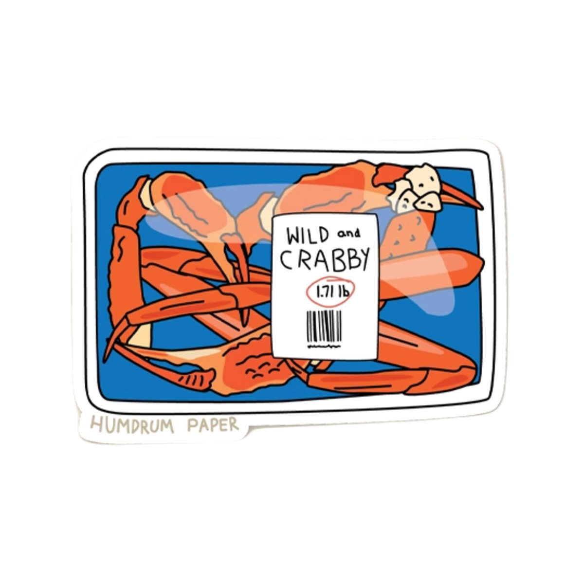 Wild And Crabby Crab Legs Sticker – Urban General Store