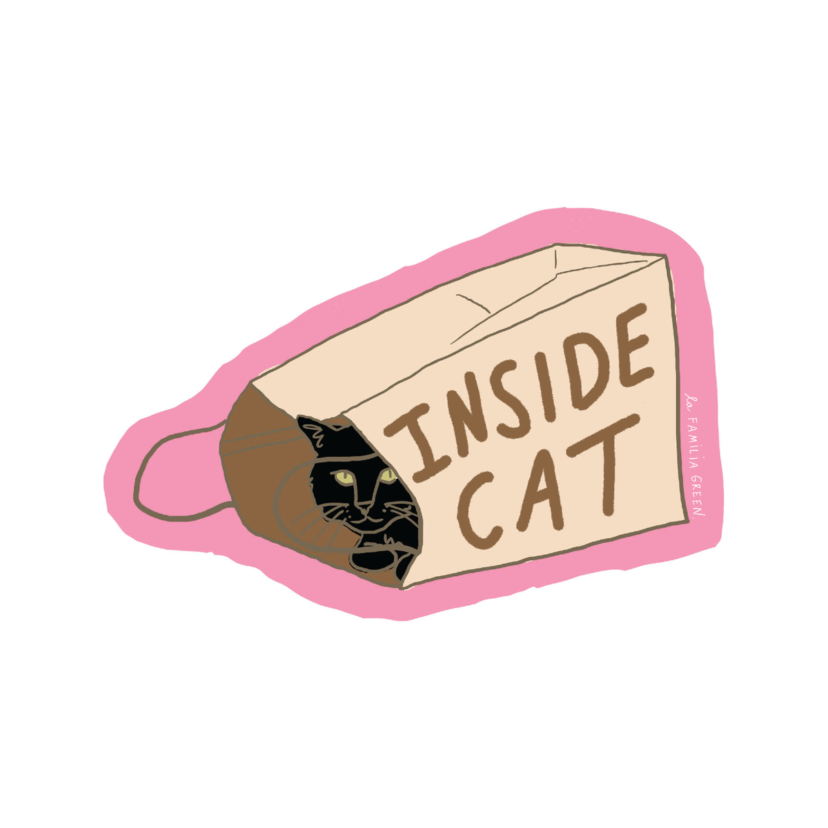 Inside Cat Sticker – Urban General Store