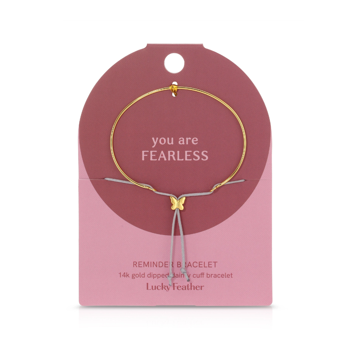 Gold Butterfly Fearless Reminder Bracelet – Urban General Store