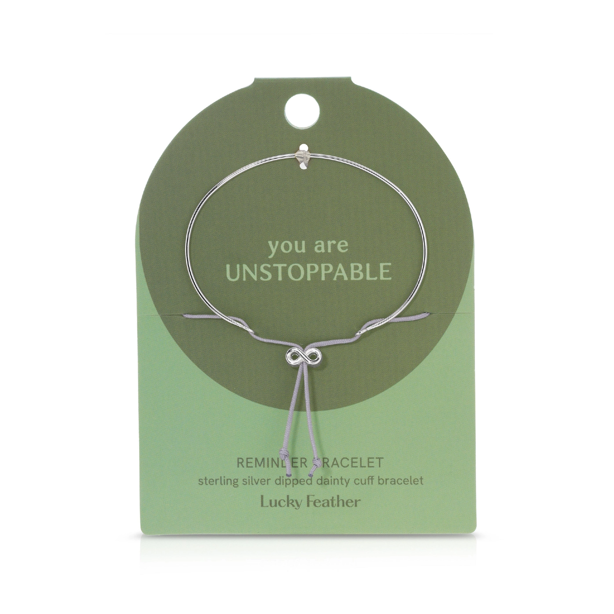Silver Infinity Unstoppable Reminder Bracelet – Urban General Store