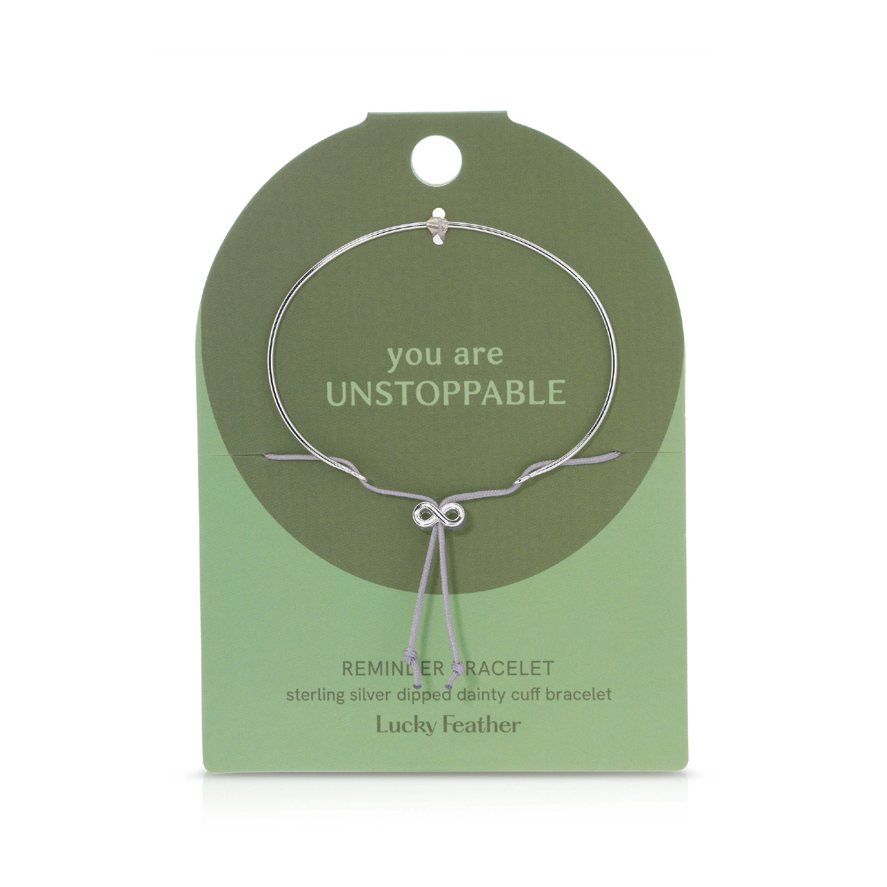 Silver Infinity Unstoppable Reminder Bracelet – Urban General Store