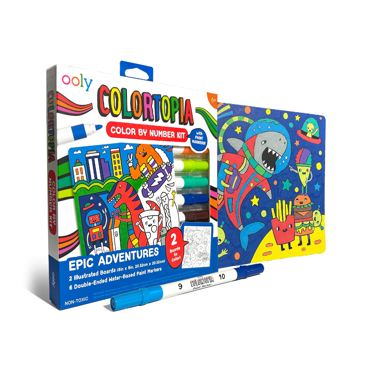 Colortopia Color By Number Paint Marker Kit - Epic Adventure – Urban ...