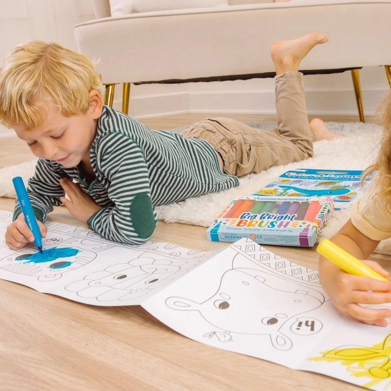 Safari Family Color-A-Loong Fold Out Coloring Book – Urban General Store