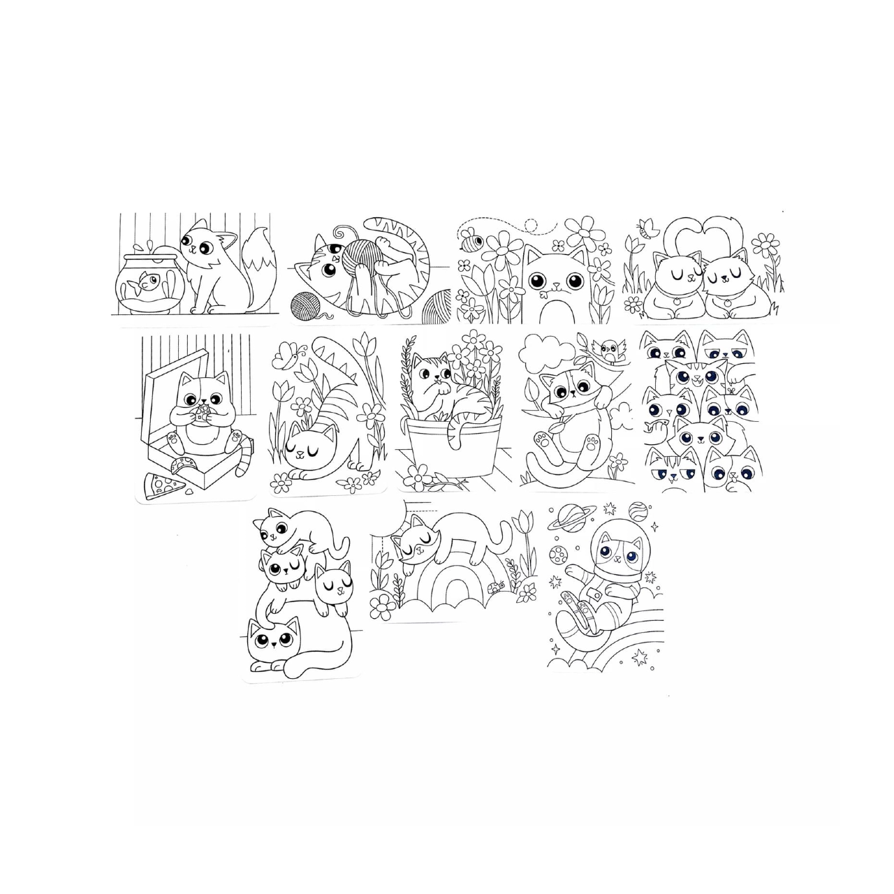Smitten Kitten Undercover Art Hidden Patterns Coloring Activity Book ...