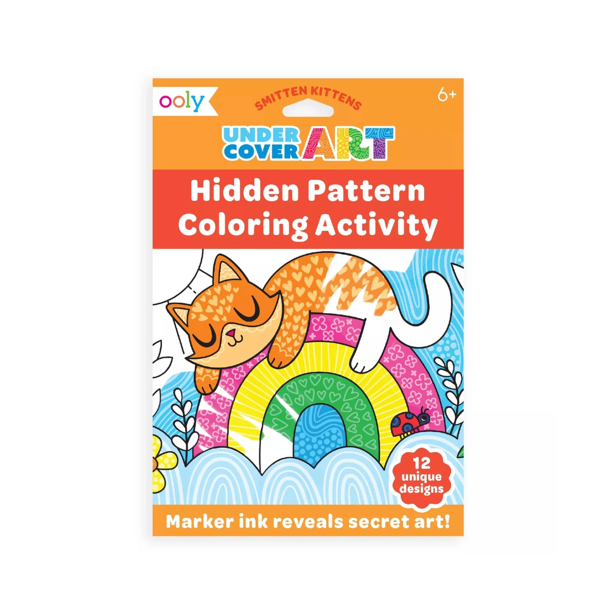 Smitten Kitten Undercover Art Hidden Patterns Coloring Activity Book ...