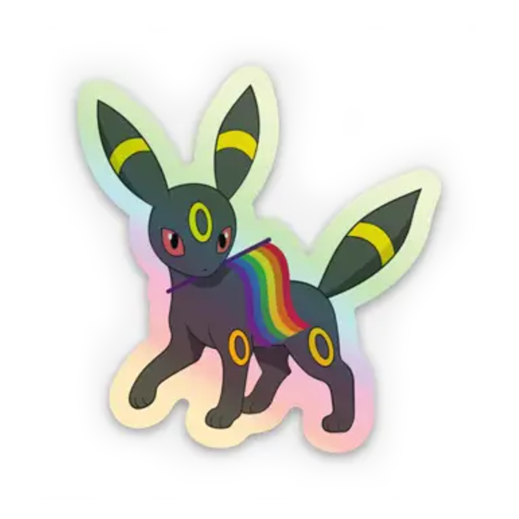 Pokemon Pride Holographic Umbreon Sticker – Urban General Store