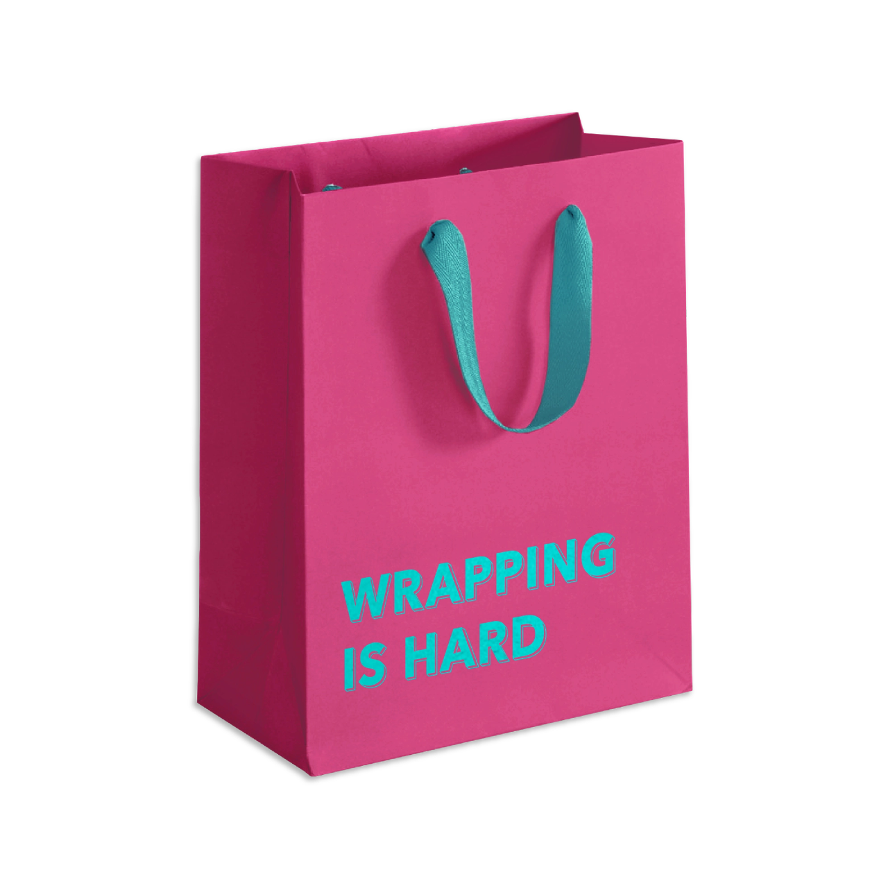 Magenta Wrapping Is Hard Medium Gift Bag – Urban General Store