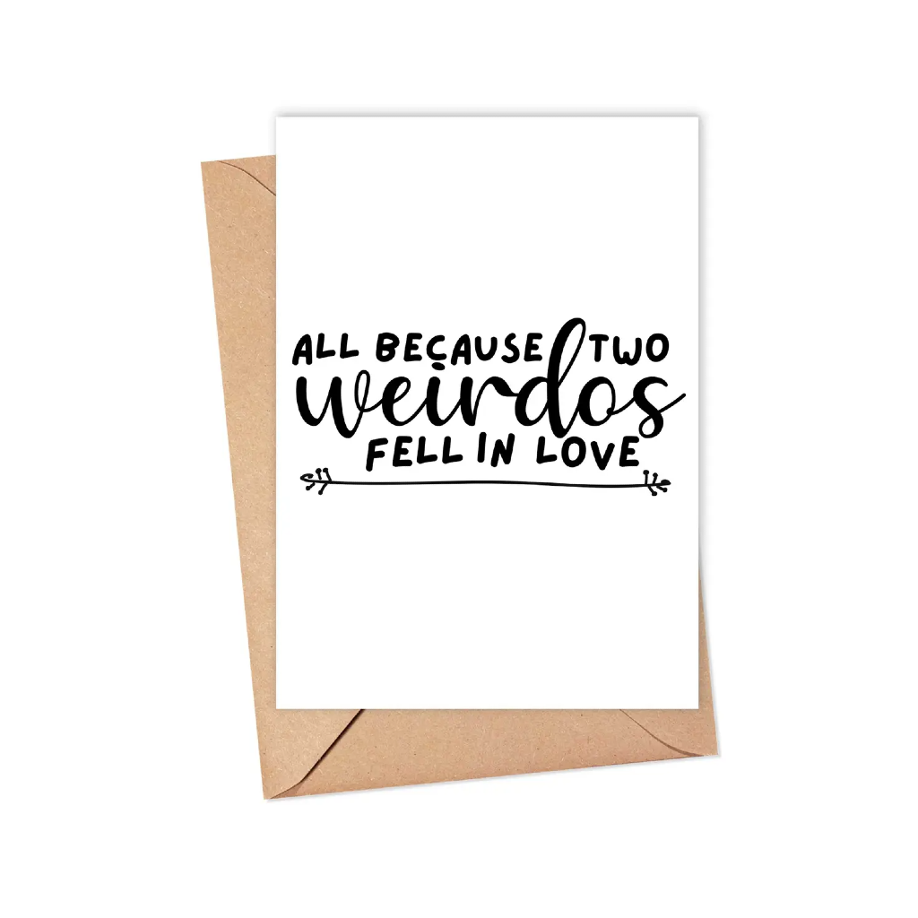 Love Two Weirdos Wedding Card – Urban General Store