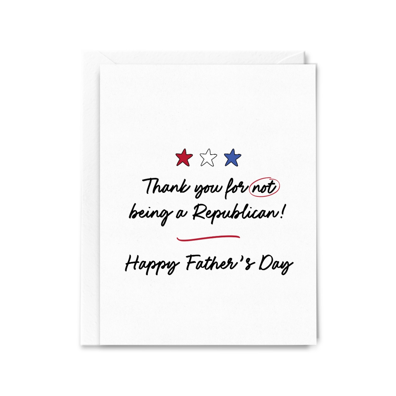 Thanks For Not Being Republican Father's Day Card – Urban General Store