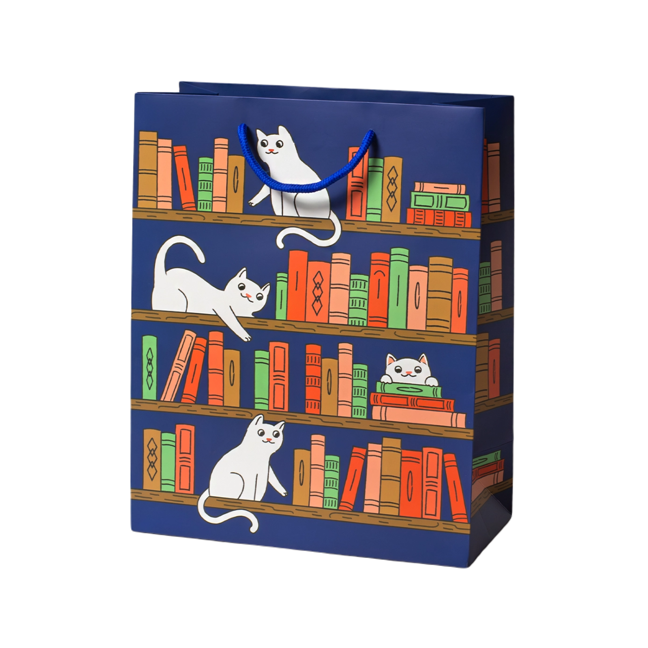 Bookshelf Cats Large Gift Bag – Urban General Store