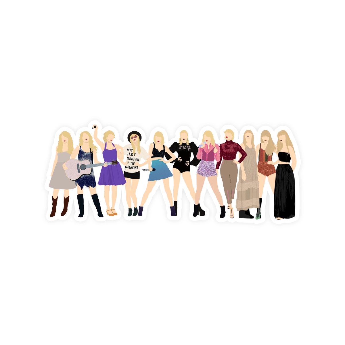 Pop Star Tour Outfits Sticker – Urban General Store