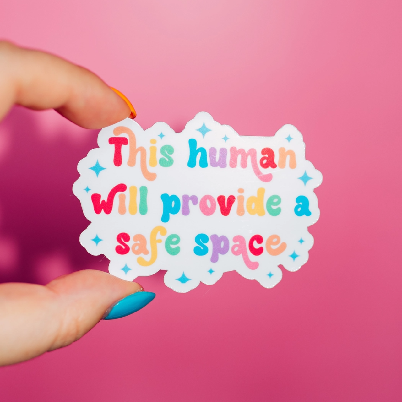 This Human Will Provide A Safe Space Sticker – Urban General Store