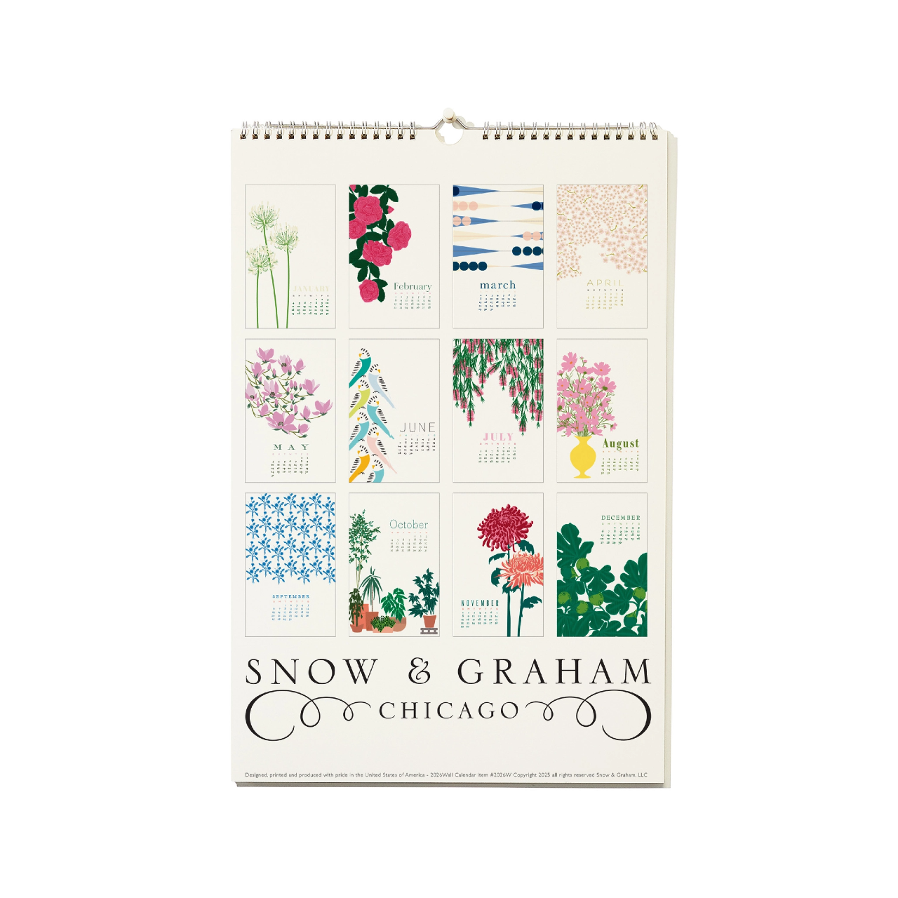Snow And Graham 2026 Wall Calendar – Urban General Store
