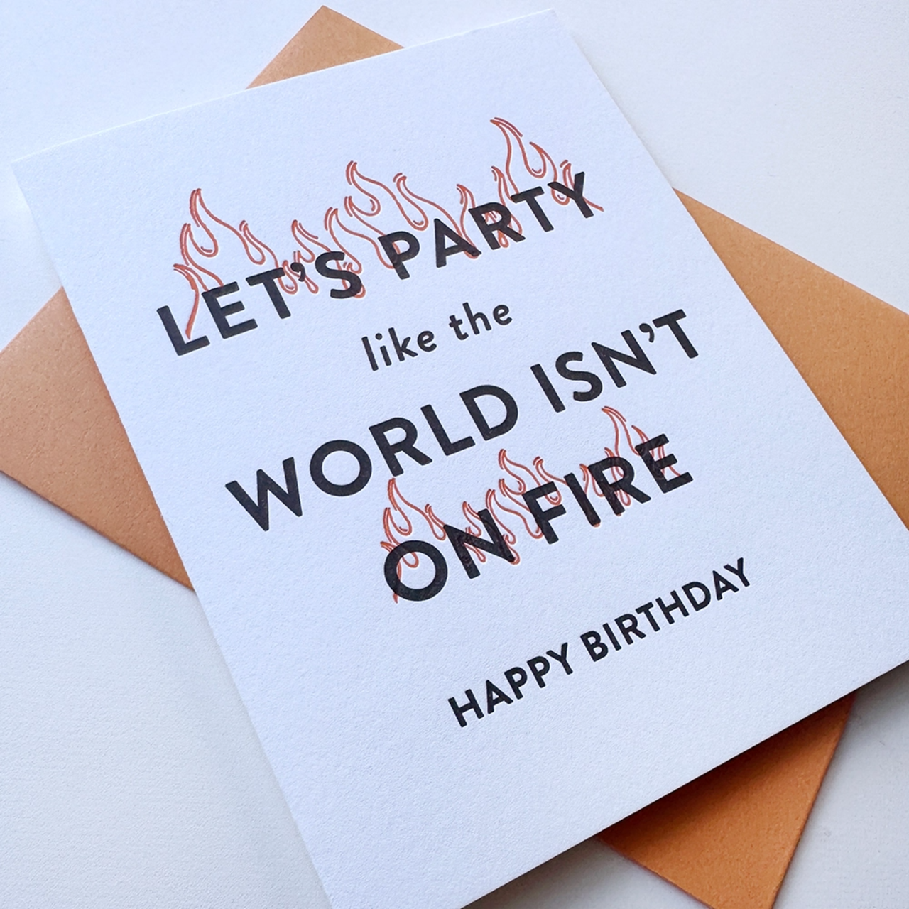 World On Fire Birthday Card – Urban General Store