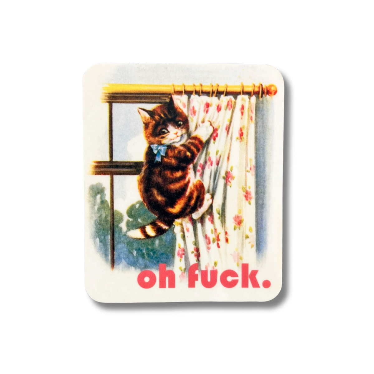 Oh F*ck Kitty Sticker – Urban General Store