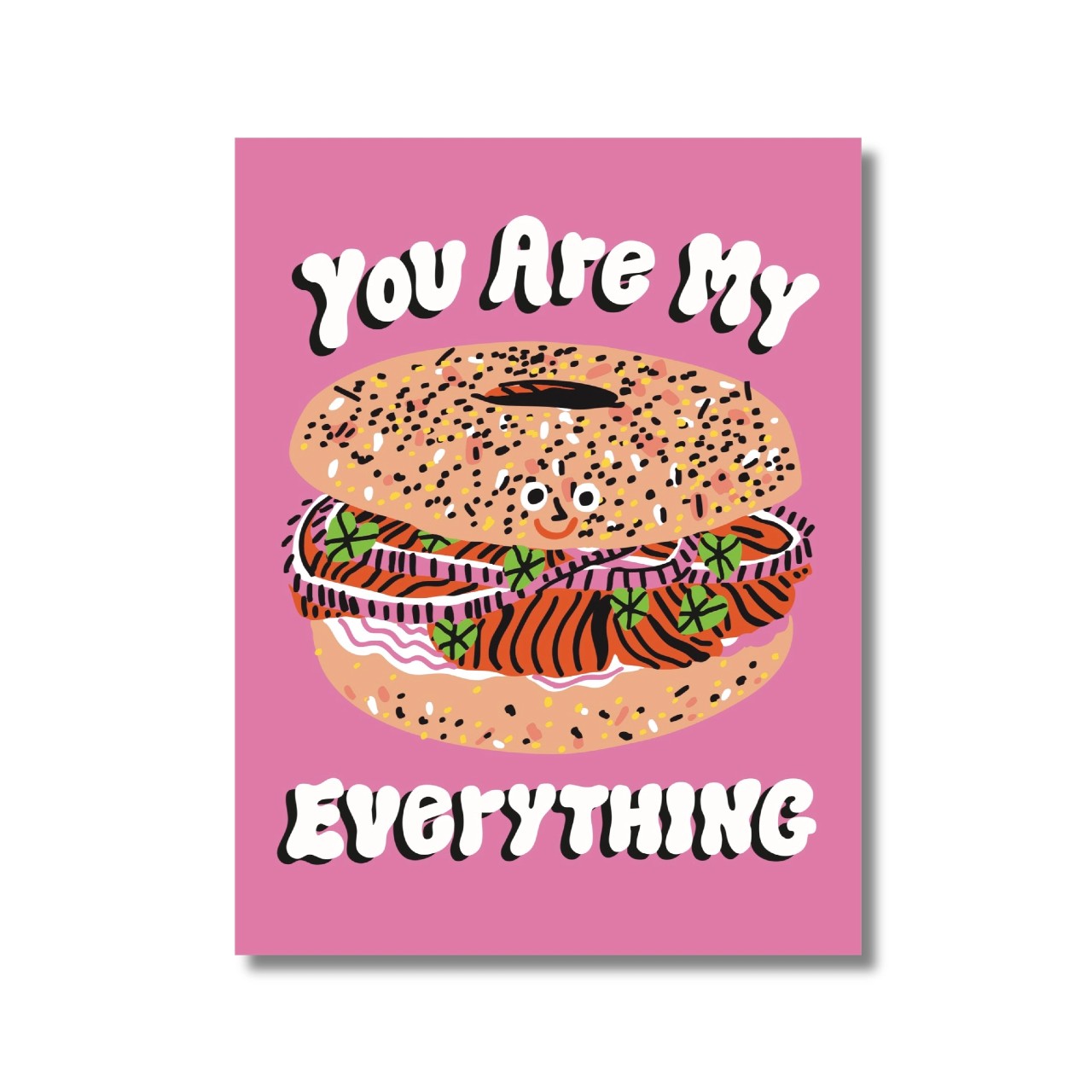 You Are My Everything Bagel Love Card – Urban General Store