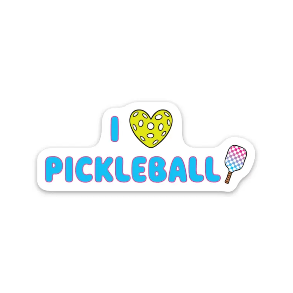 I Love Pickleball Sticker – Urban General Store