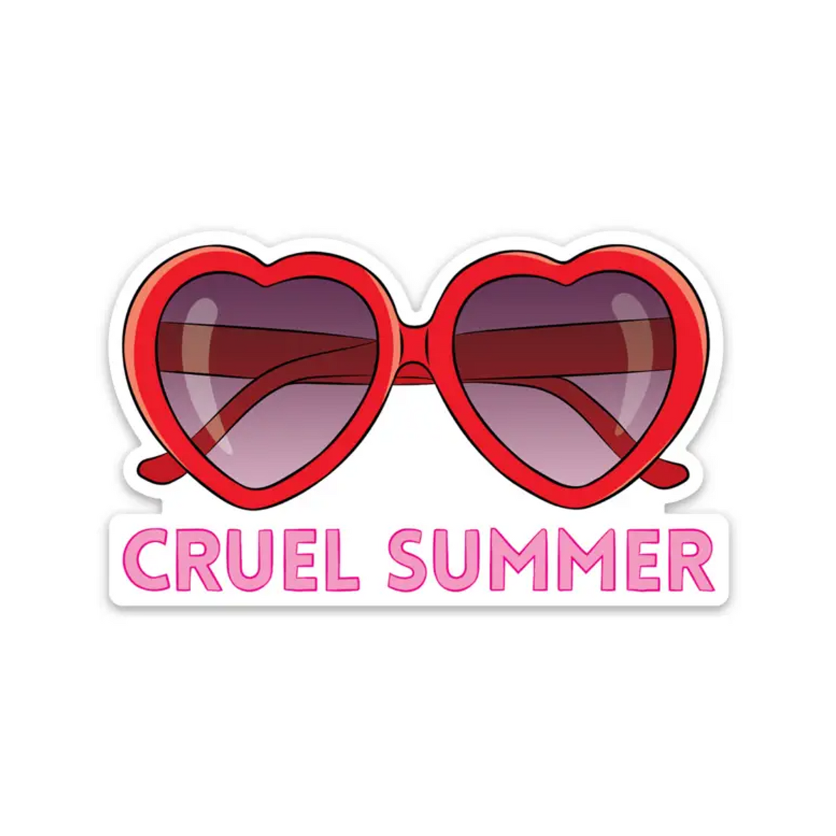 Taylor Red Sunglasses Sticker – Urban General Store