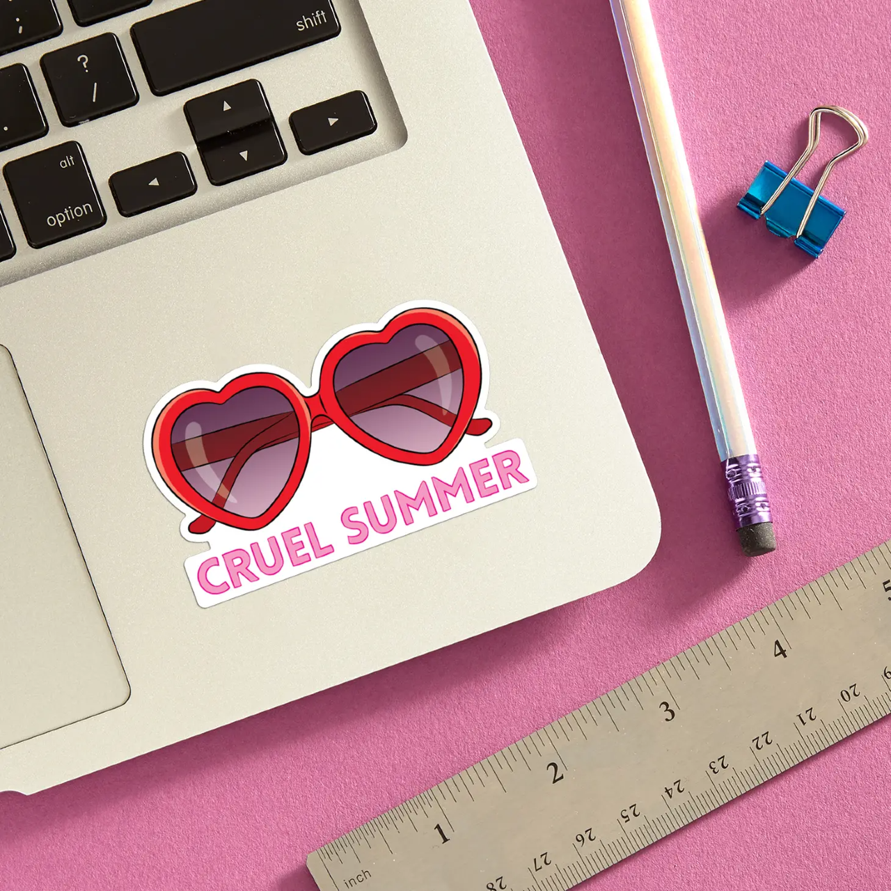Taylor Red Sunglasses Sticker – Urban General Store