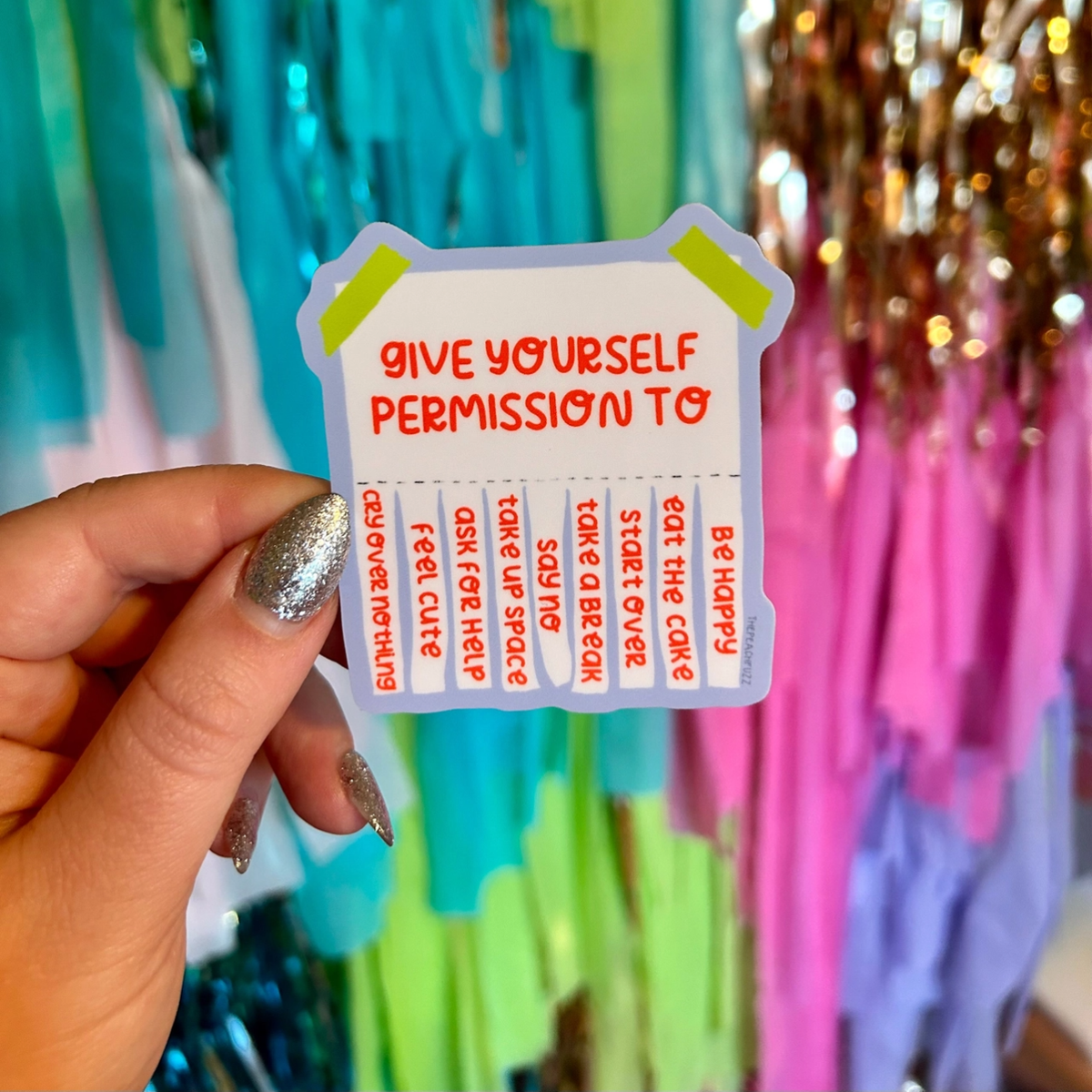 Give Yourself Permission Sticker – Urban General Store