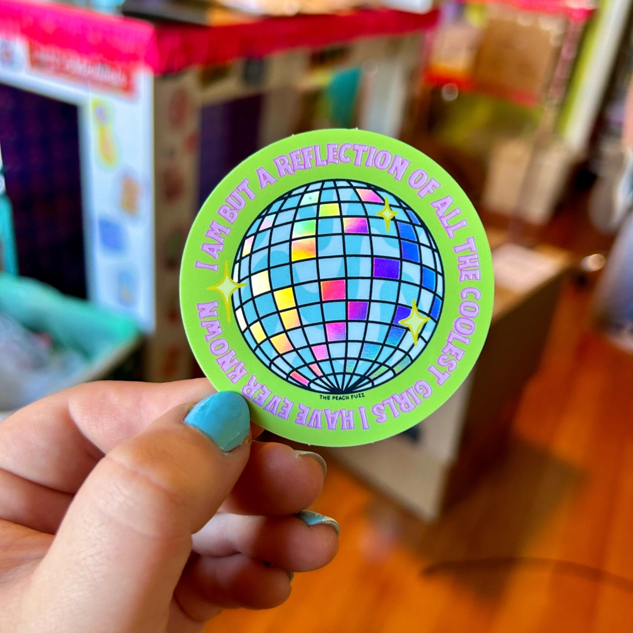 Reflections Of The Coolest Girls I've Known Holographic Sticker – Urban ...