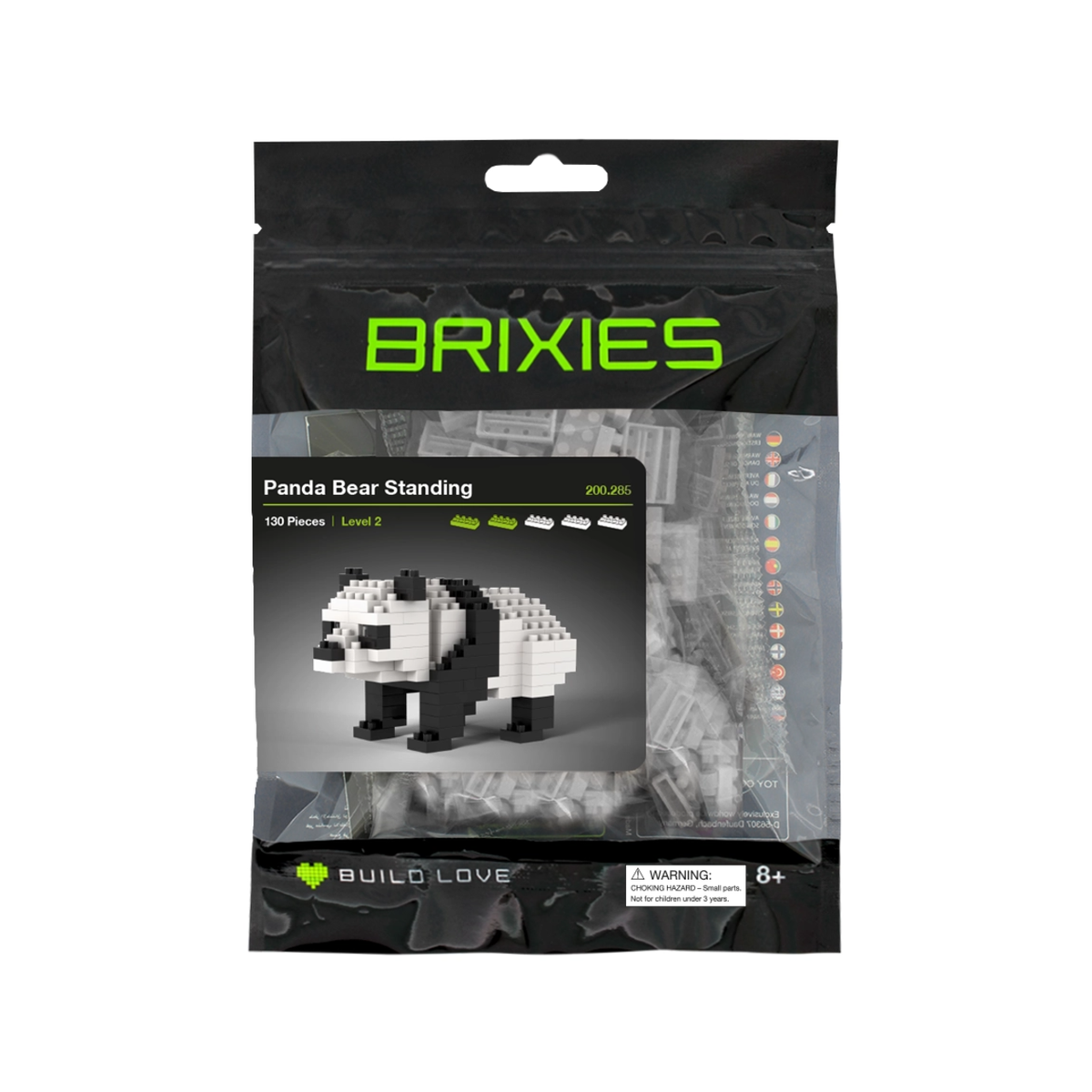 Brixies Large Zip Bag Panda Standing – Urban General Store
