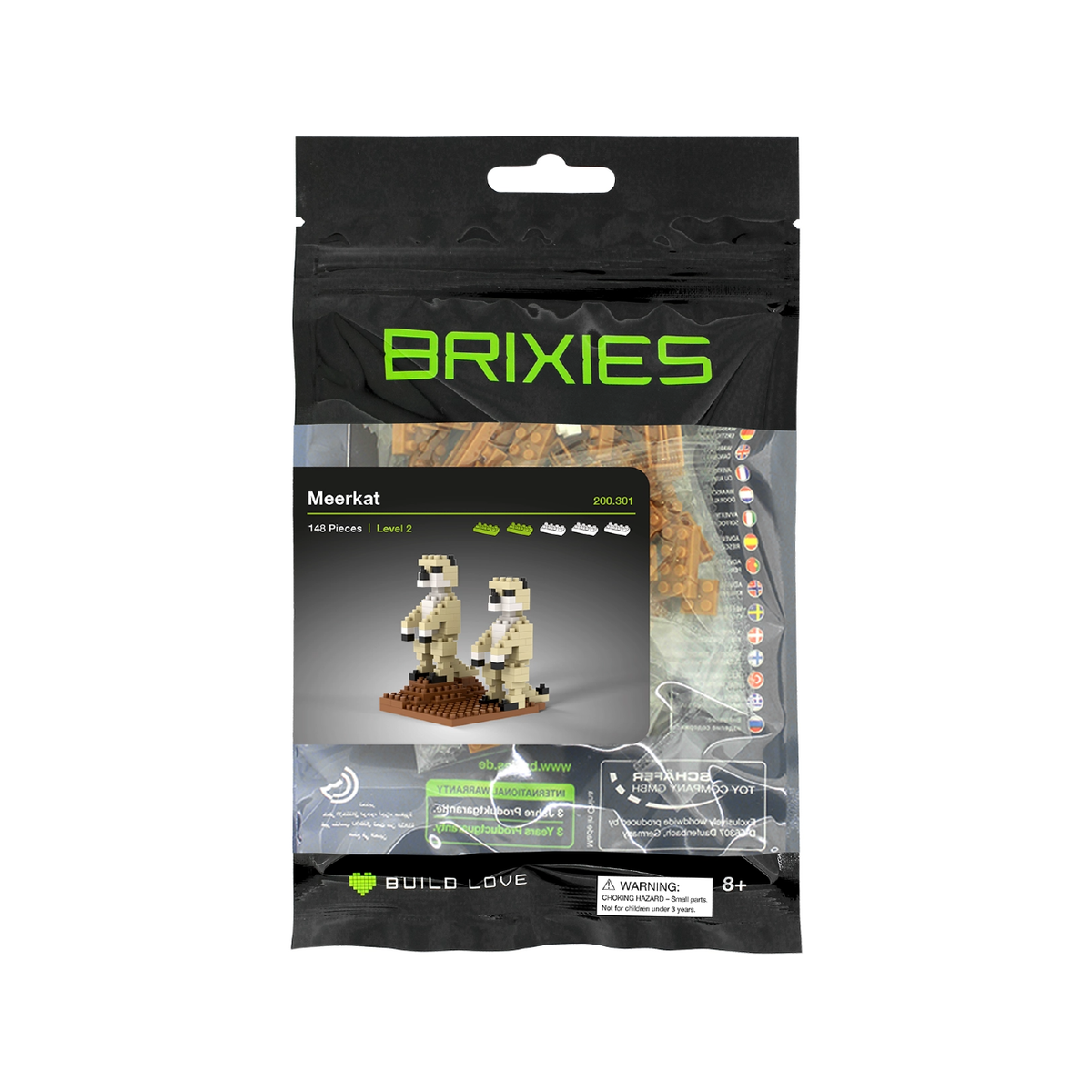 Brixies Small Zip Bag Meerkat – Urban General Store
