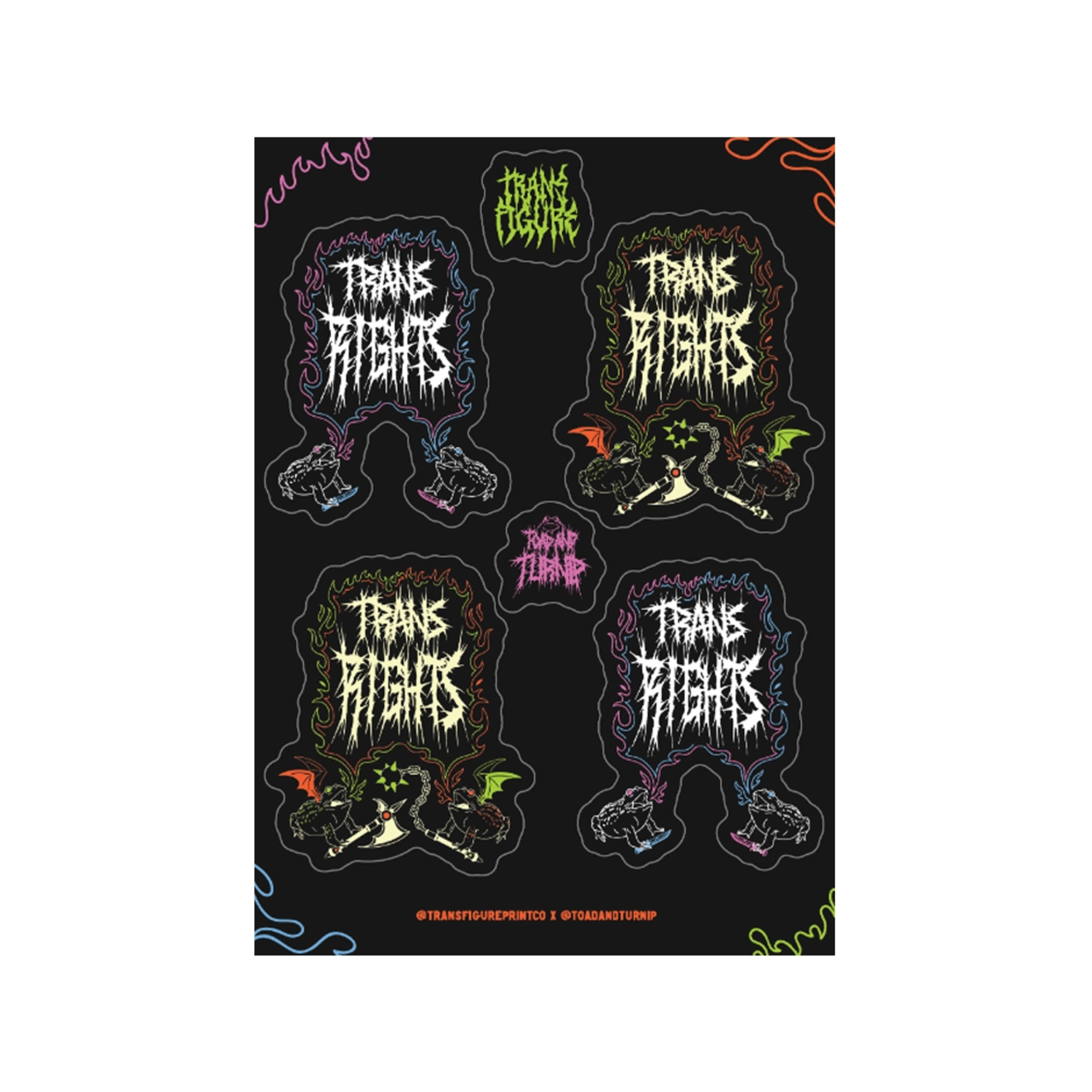 Toads For Trans Rights Sticker Sheet – Urban General Store