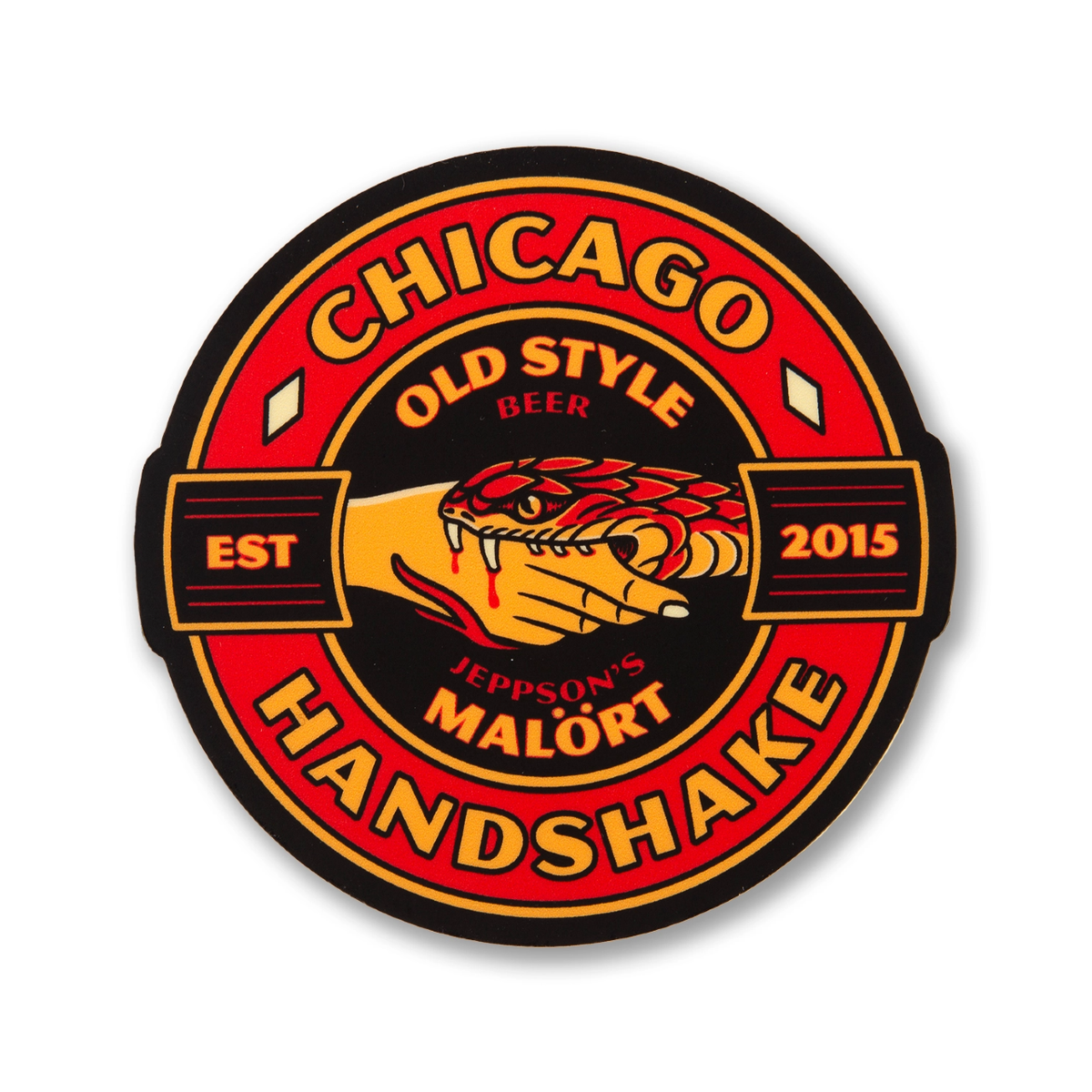 Chicago Handshake Union Sticker – Urban General Store