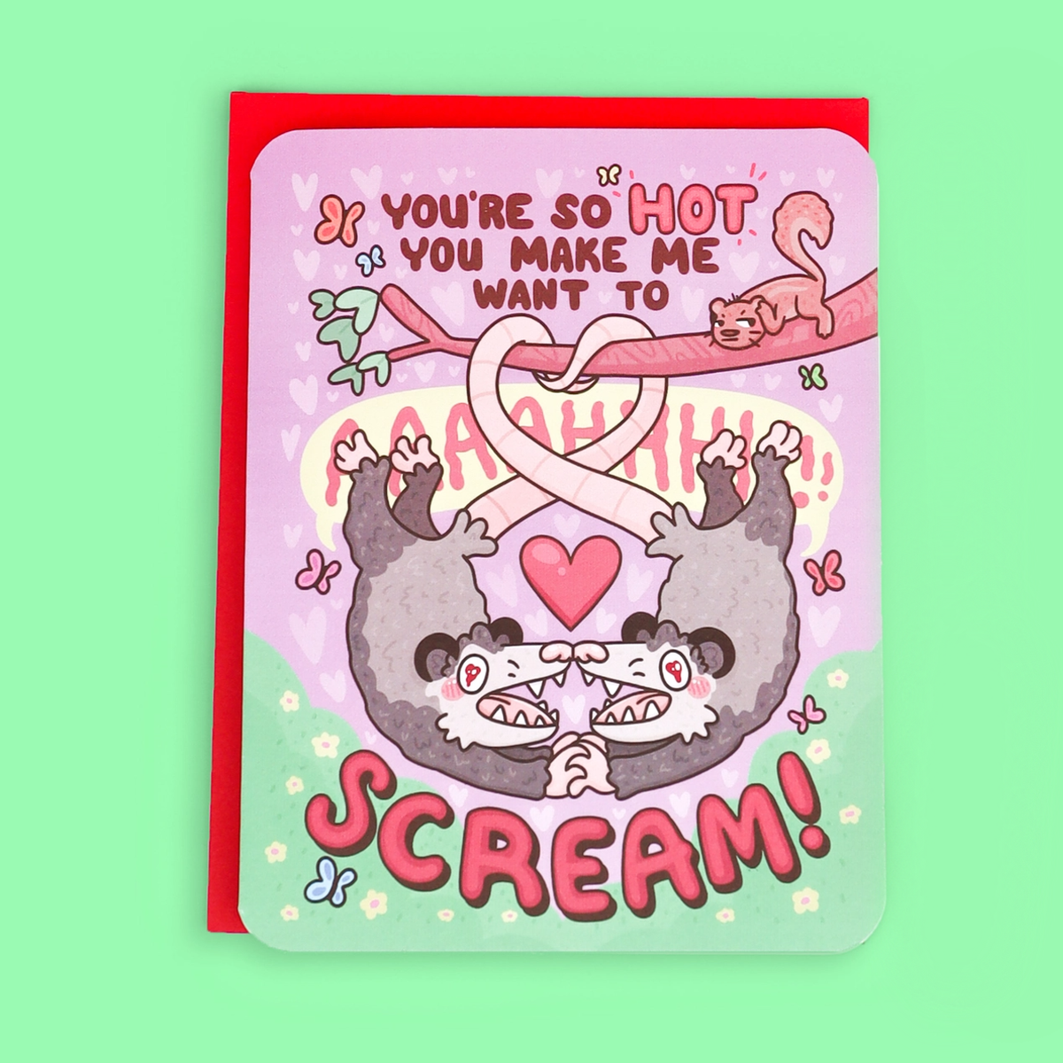 You're So Hot Opossum Screamer Love Card – Urban General Store