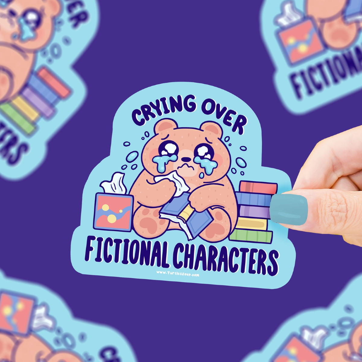 Crying Over Fictional Characters Sticker – Urban General Store